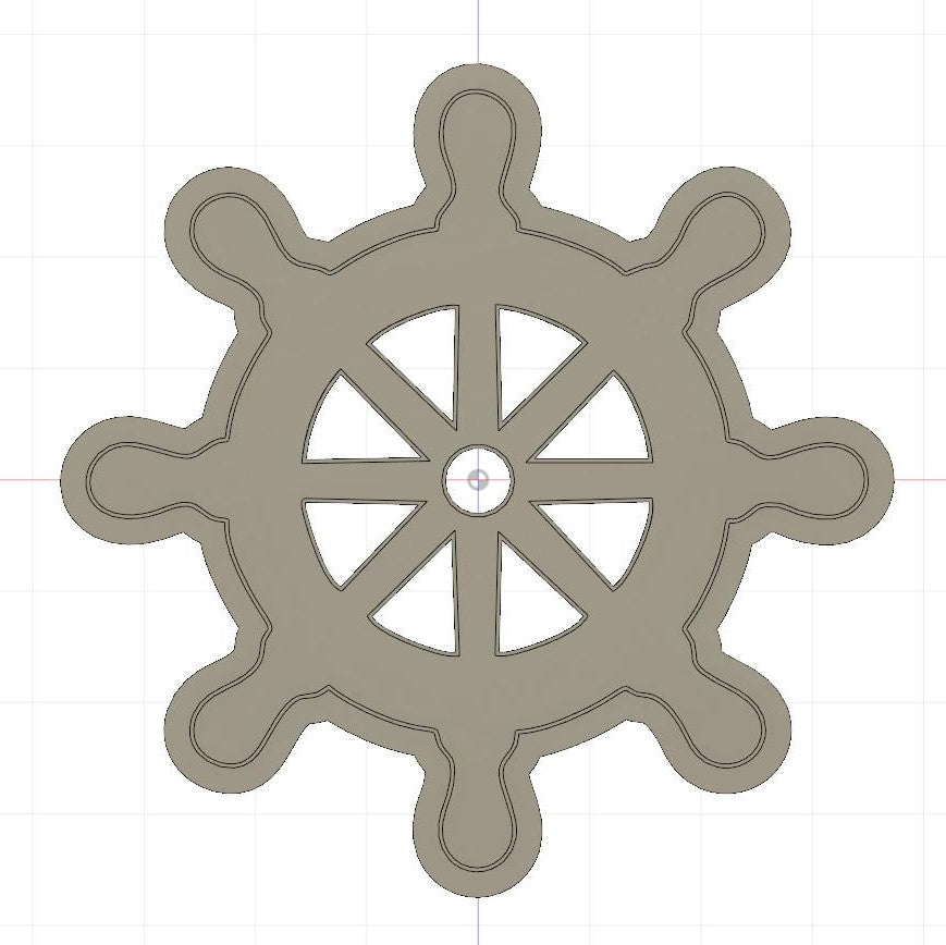 Print Your Own Ships Wheel Logo Cookie Cutter DIGITAL FILE ONLY ...