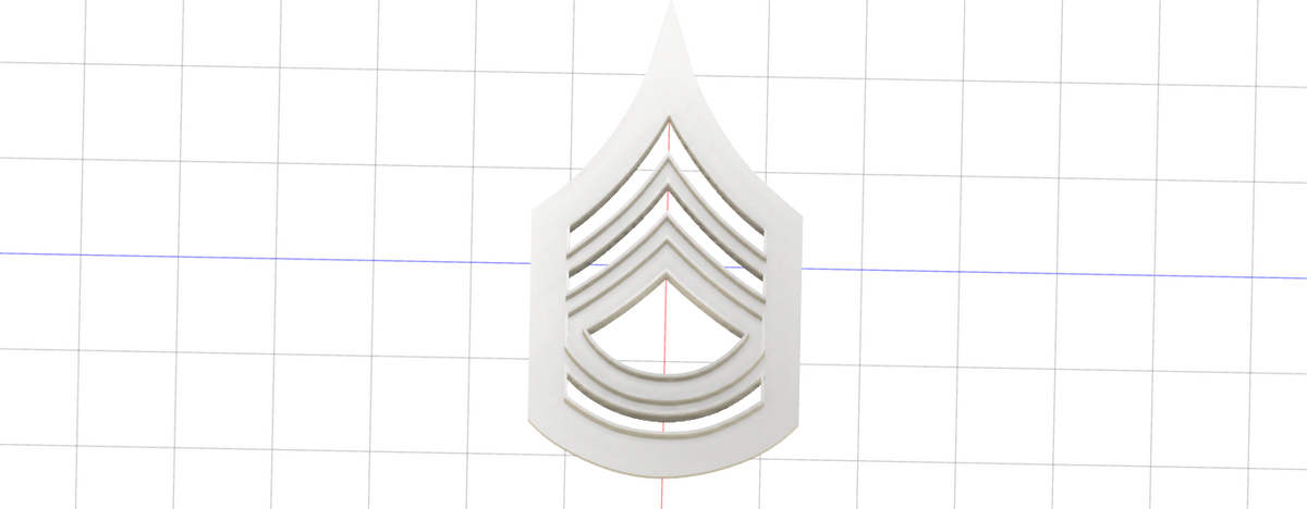 Model to Print Your Own US Army Sergeant First Class Rank Stripes Cook ...