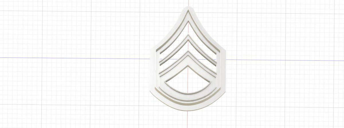 3D Printed US Army Staff Sergeant Rank Stripes Cookie Cutter – Doughboy ...