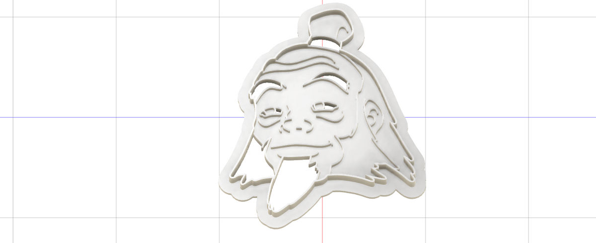3D Model to Print Your Own Avatar Uncle Iroh Cookie Cutter DIGITAL FIL ...