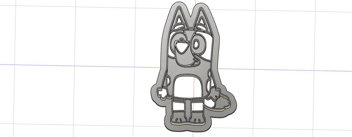3D Model to Print Your Own Bluey Cookie Cutter DIGITAL FILE ONLY ...