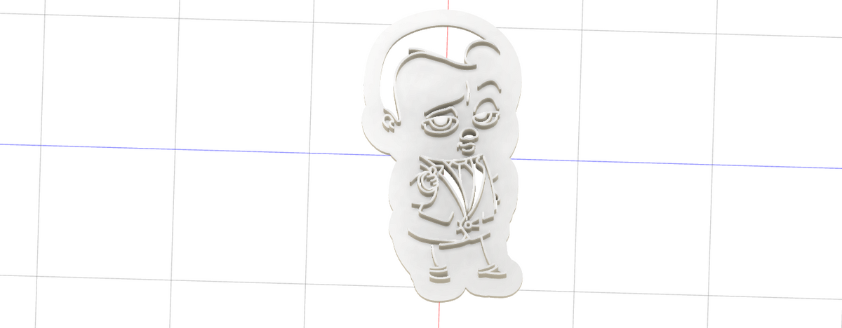 3D Model to Print Your Own Boss Baby Cookie Cutter DIGITAL FILE ONLY ...