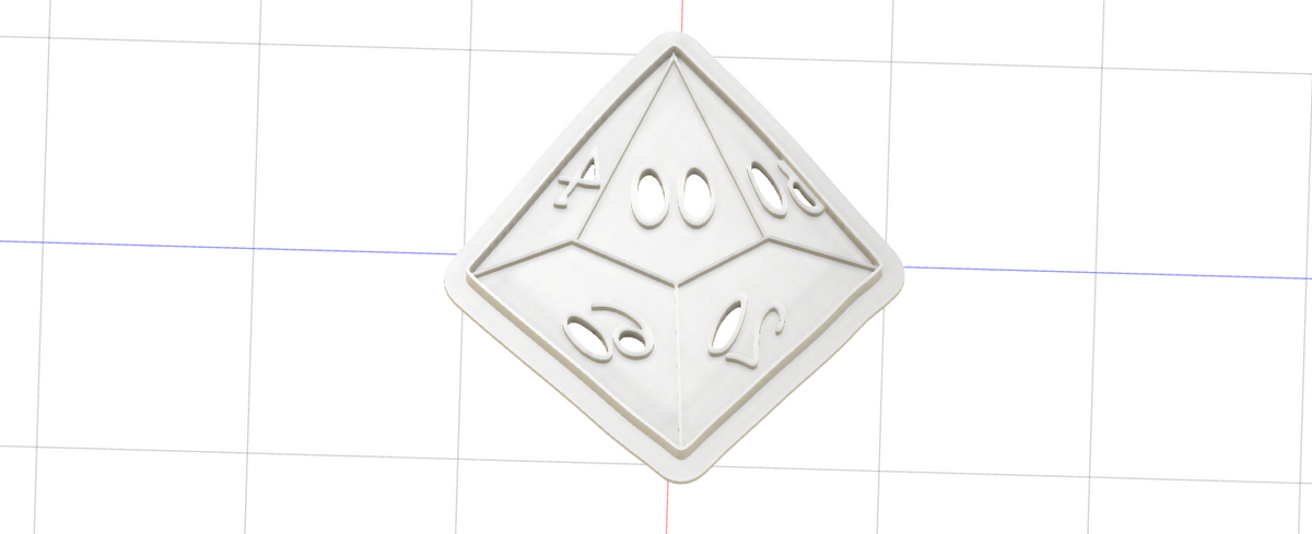 3D Model to Print Your Own D10 Percentile Cookie Cutter DIGITAL FILE O ...
