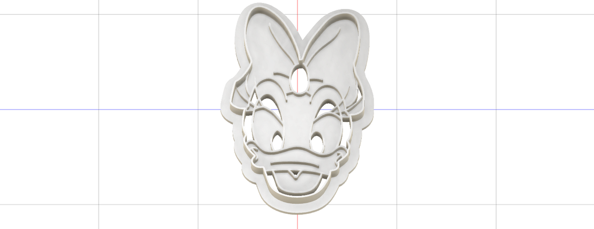 3D Model to Print Your Own Daisy Duck Cookie Cutter DIGITAL FILE ONLY ...