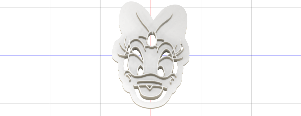 3D Model to Print Your Own Daisy Duck Cookie Cutter DIGITAL FILE ONLY ...