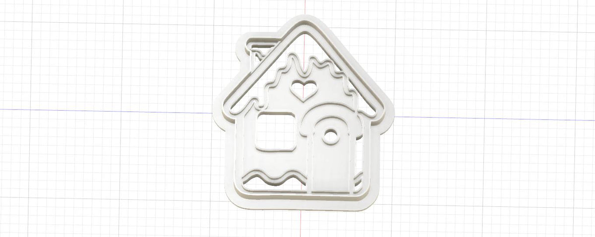 3D Model to Print Your Own Gingerbread House Cookie Cutter DIGITAL FIL ...