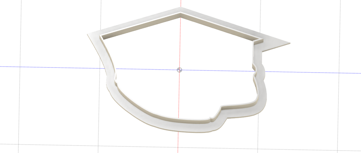 3D Model to Print Your Own Grad Cap and Diploma Cookie Cutter DIGITAL ...