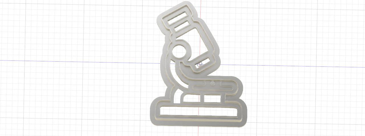 3D Printed Microscope Cookie Cutter – Doughboy's Attic