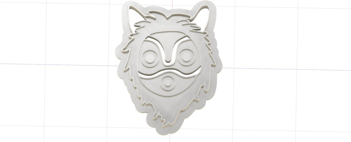 3D Printed Studio Ghibli Princess Mononoke Cookie Cutter – Doughboy's Attic