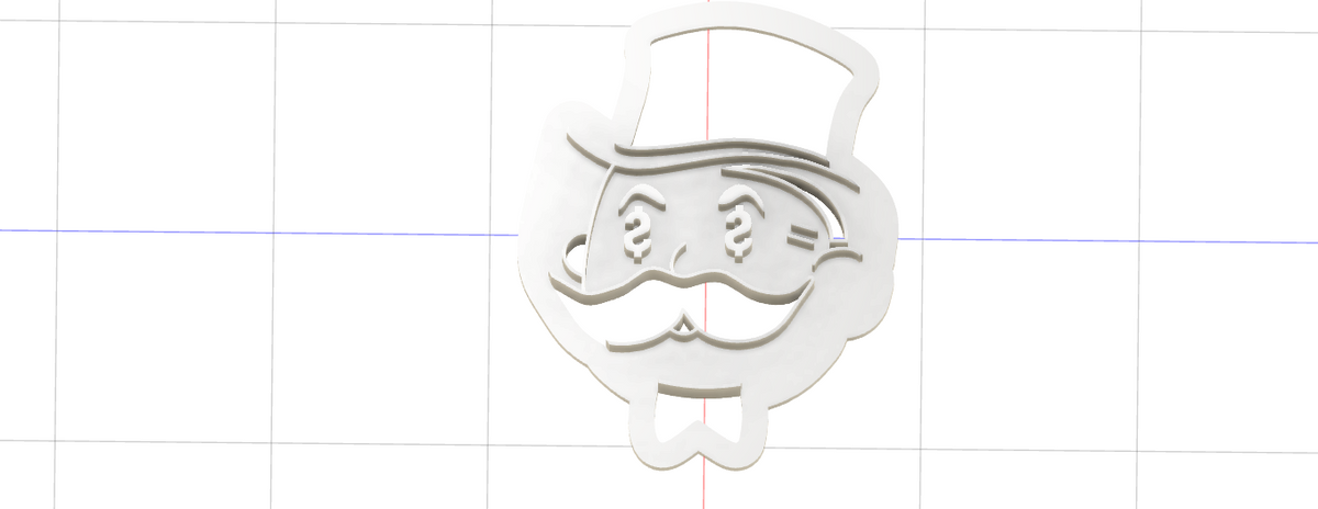 3D Model to Print Your Own Rich Uncle Pennybags Cookie Cutter DIGITAL ...