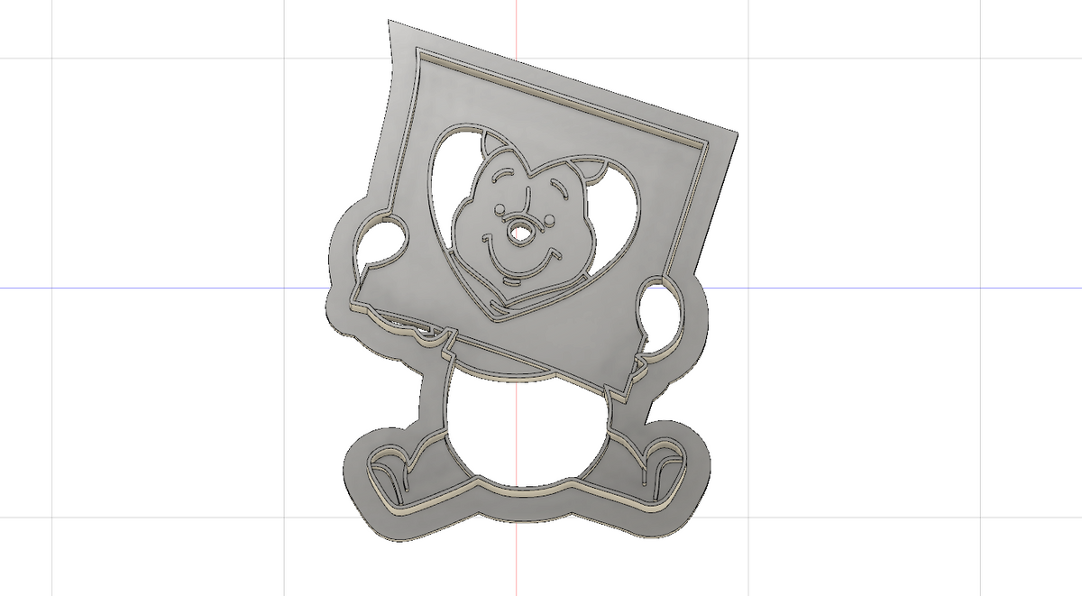 3D Model to Print Your Own Cookie Cutter Inspired by Winnie the Pooh H ...