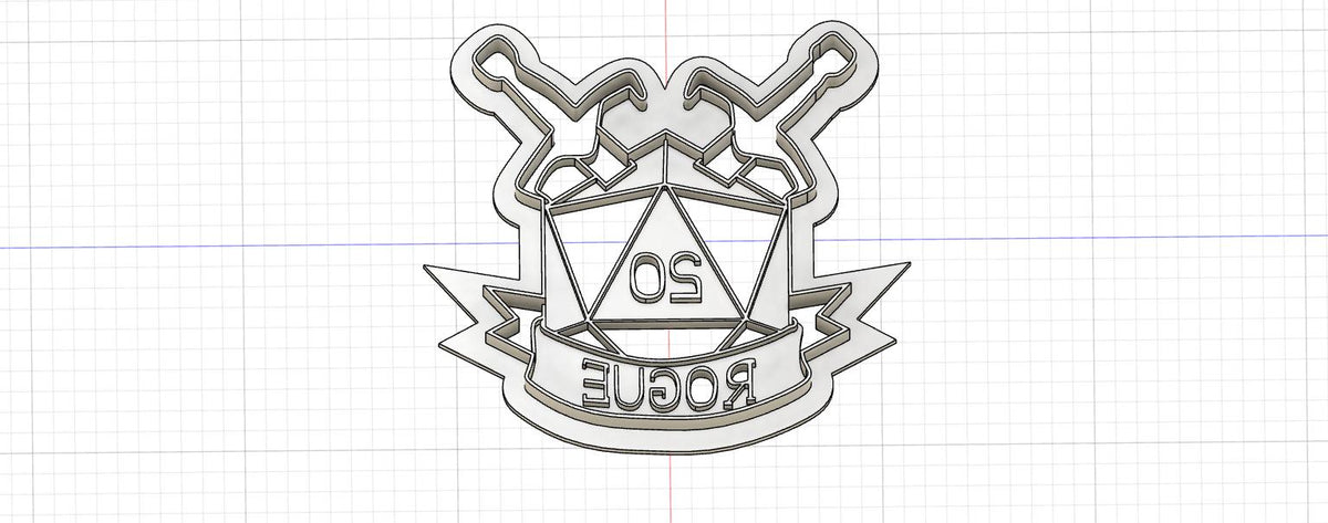 3D Model to Print Your Own DnD Rogue Class Crest Cookie Cutter DIGITAL ...
