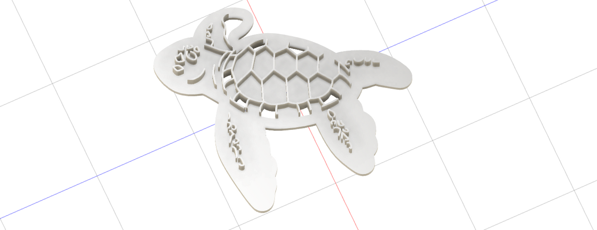 3D Model to Print Your Own Sea Turtle Cookie Cutter Pack DIGITAL FILE ...