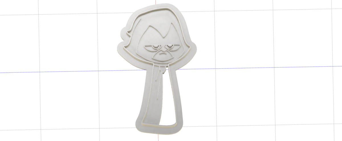3D Printed Teen Titans Go Raven Cookie Cutter – Doughboy's Attic