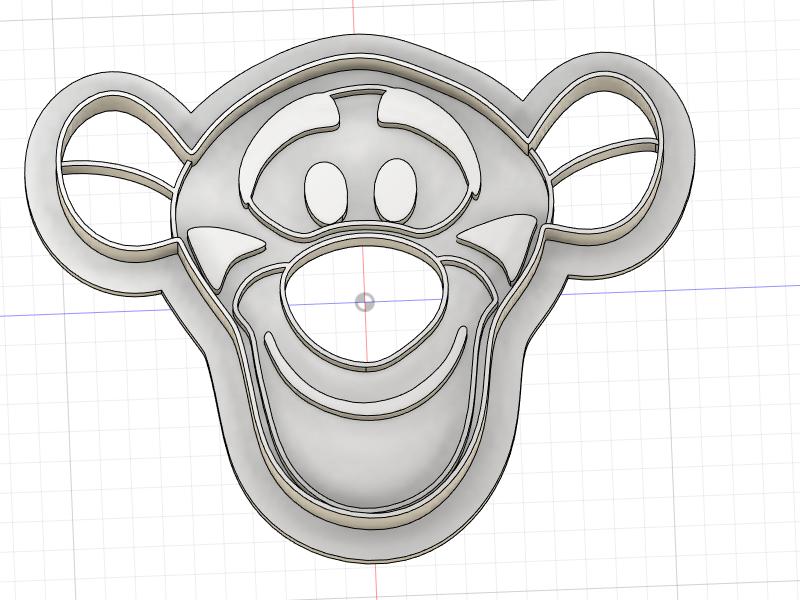 3D Model to Print Your Own Winnie the Pooh Tigger Head Cookie Cutter D ...