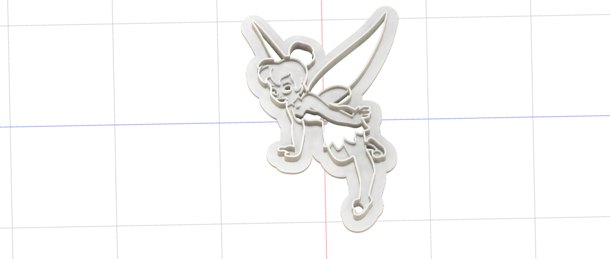 3D Model to Print Your Own Disney Tinkerbell Cookie Cutter DIGITAL FIL ...