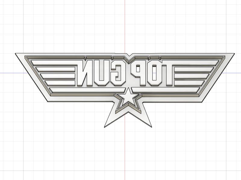 3D Model to Print Your Own Top Gun Logo Cookie Cutter DIGITAL FILE ONL ...