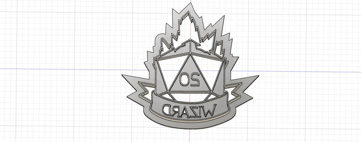 3D Model to Print Your Own DnD Wizard Class Crest Cookie Cutter DIGITA ...