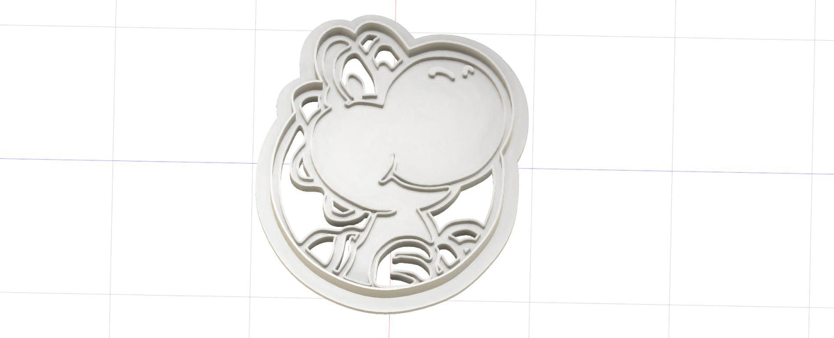 3D Printed Super Mario Bros Yoshi Head Cookie Cutter – Doughboy's Attic
