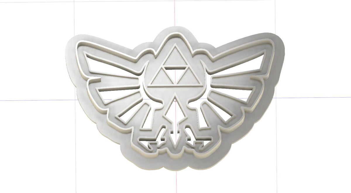 3D Printed Legend of Zelda Crest Cookie Cutter – Doughboy's Attic