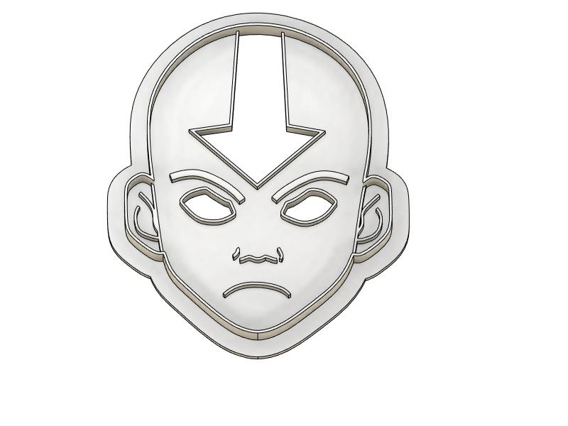 3D Printed Avatar the Last Air Bender Ang Inspired Cookie Cutter ...