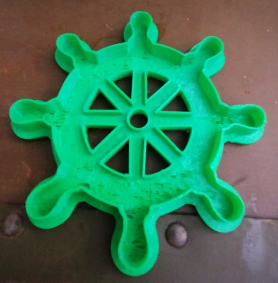 3D Printed Cookie Cutter Inspired by Ships Wheel – Doughboy's Attic