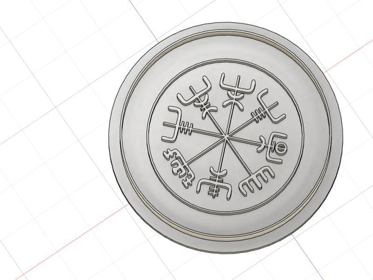 3D Printed Viking Compass Cookie Cutter – Doughboy's Attic